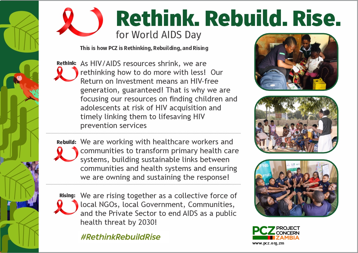 PCZ commemorates World AIDS Day - Project Concern Zambia - PCZ